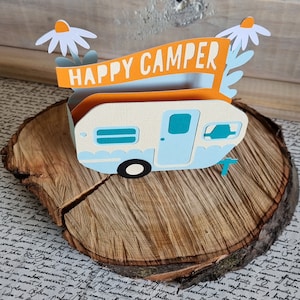 Caravan Birthday Card / Happy Camper / Caravan Card / Handmade - Etsy