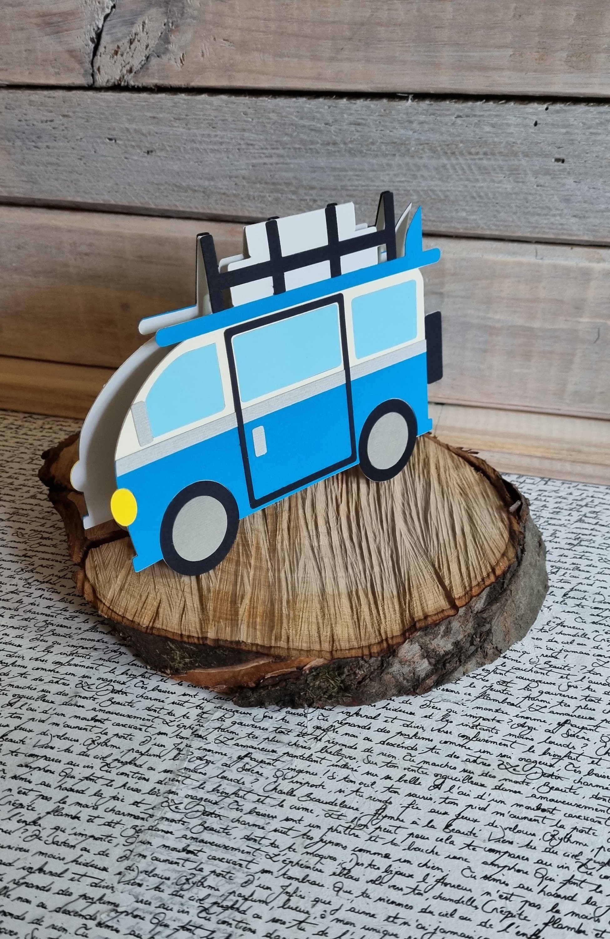 Campervan Birthday Card / Happy Birthday CAMPERVAN Card / Handmade ...