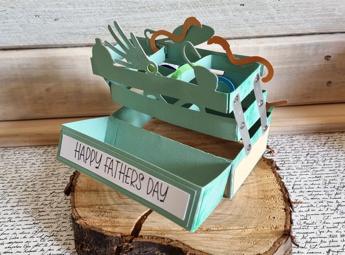 Fishing Tackle Box Father's Day Card / Fishing Tackle Box / Father's ...