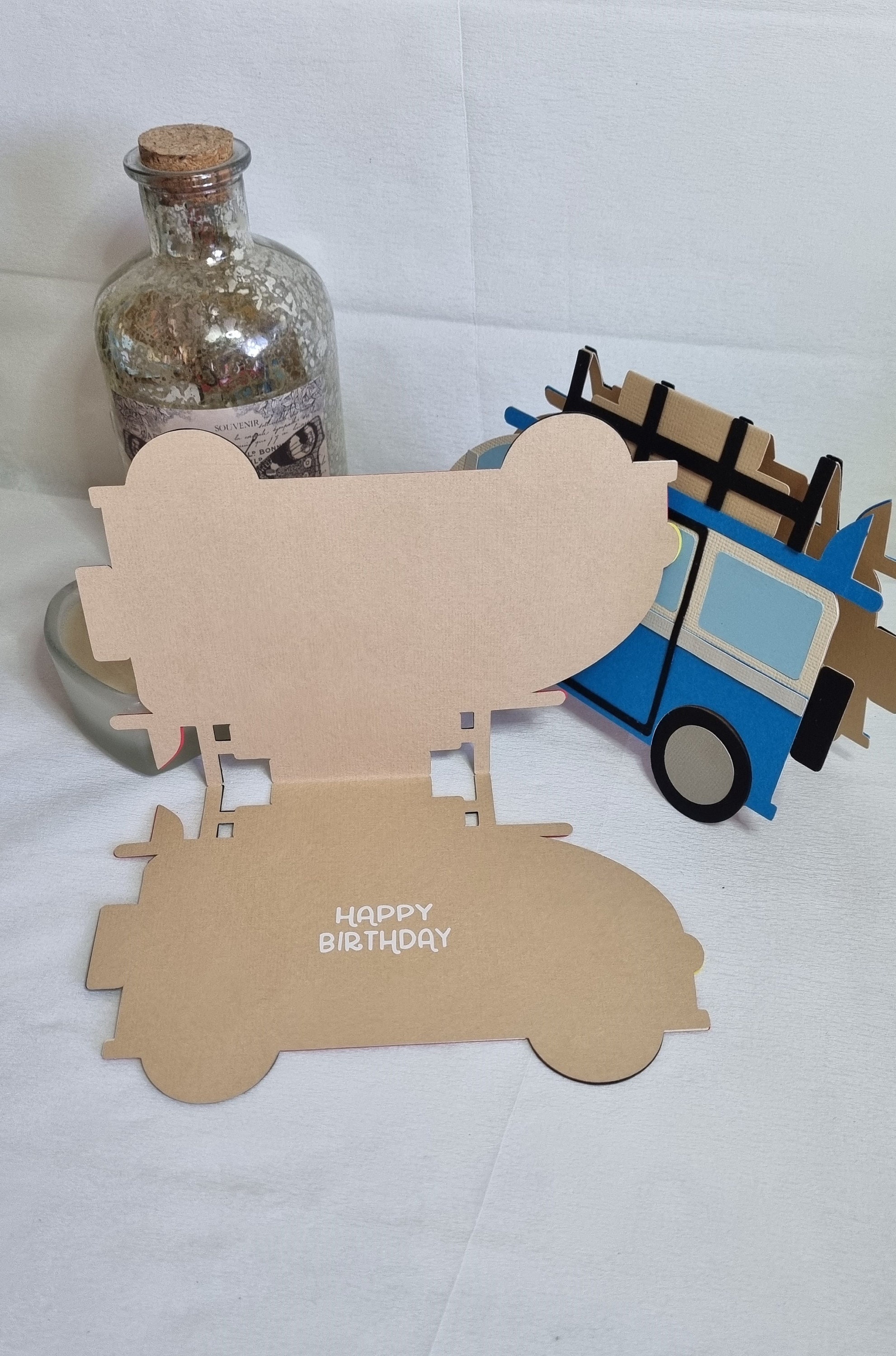 Campervan Birthday Card Happy Birthday Campervan Card Handmade