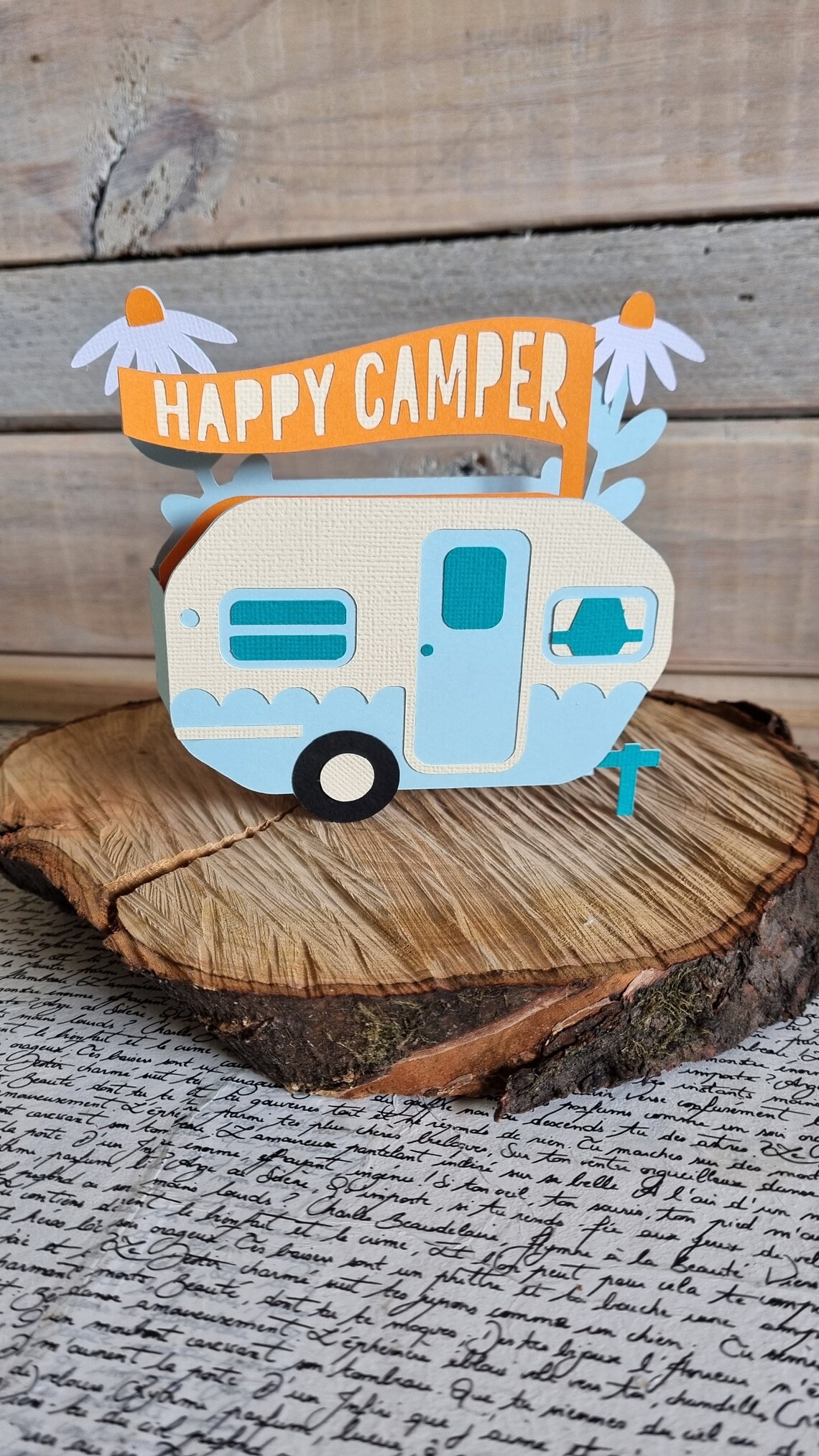 Caravan Birthday Card / Happy Camper / Caravan Card / Handmade - Etsy