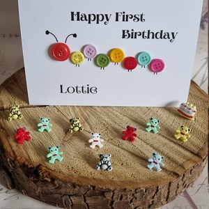 Caterpillar Birthday Card / FIRST BIRTHDAY / Personalised Birthday Card ...