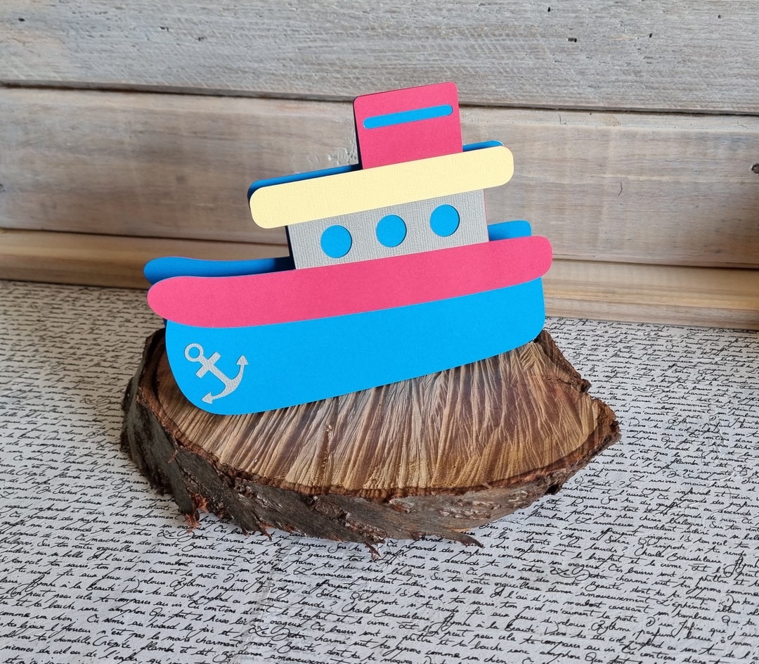 Boat Birthday Card / Happy Birthday BOAT Card / Handmade / Boat Card - Etsy