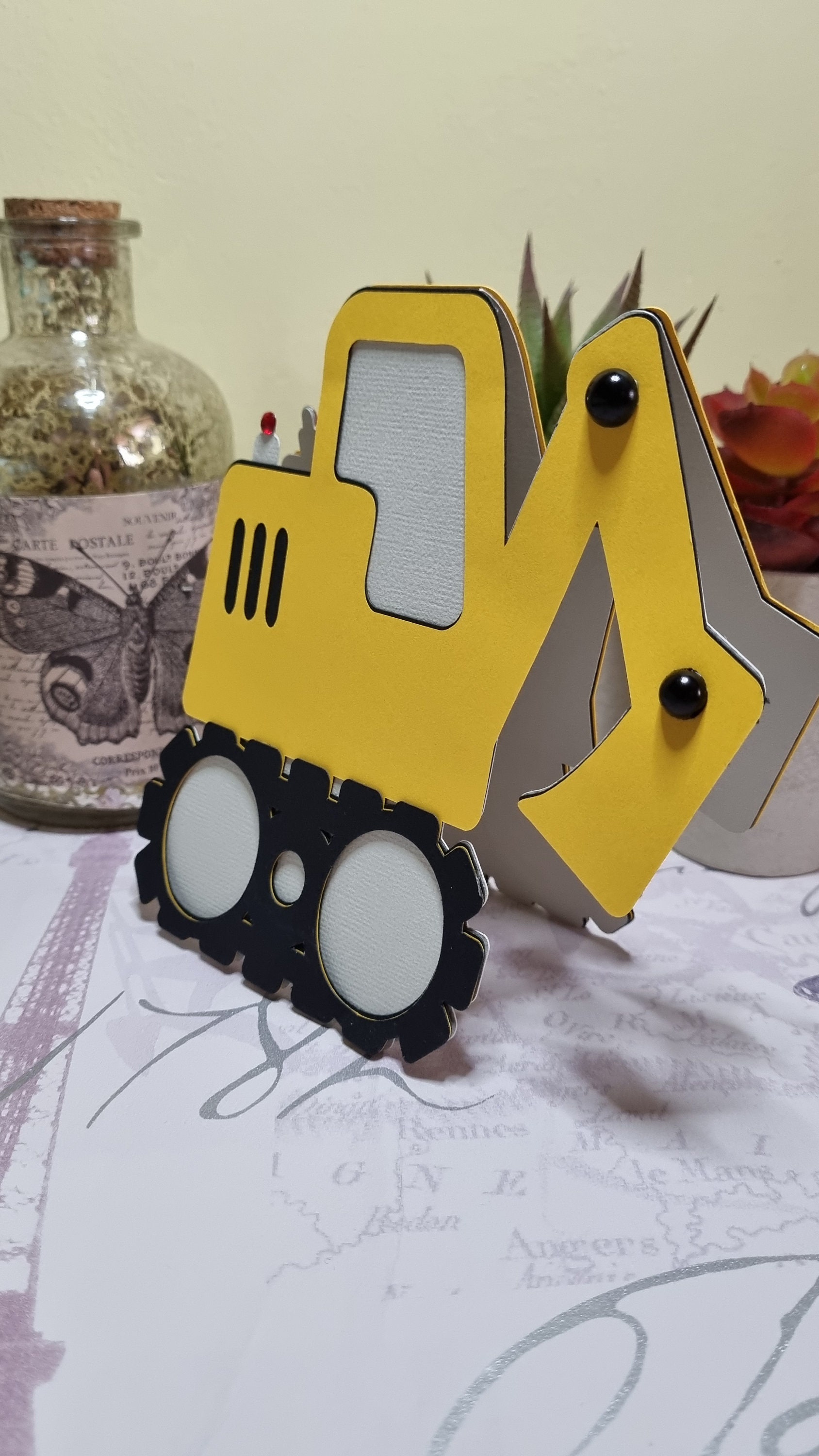 Digger Birthday Card / Happy Birthday DIGGER Card / Handmade / DIGGER ...