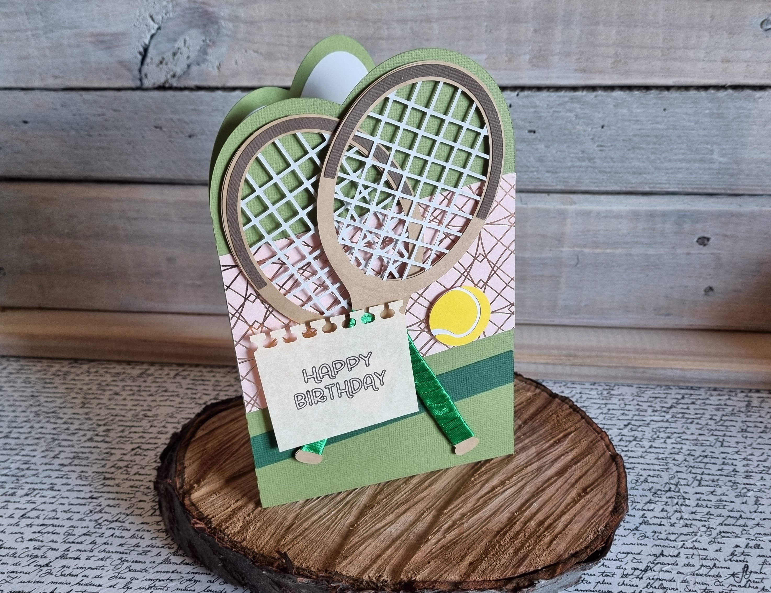 Tennis Birthday Card / Birthday Card / Handmade / Tennis Lover Birthday ...