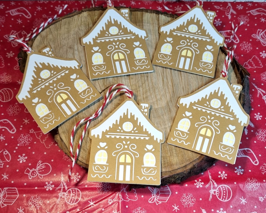 Gingerbread House Gift Tags / Gingerbread House Christmas Gift Tags ...
