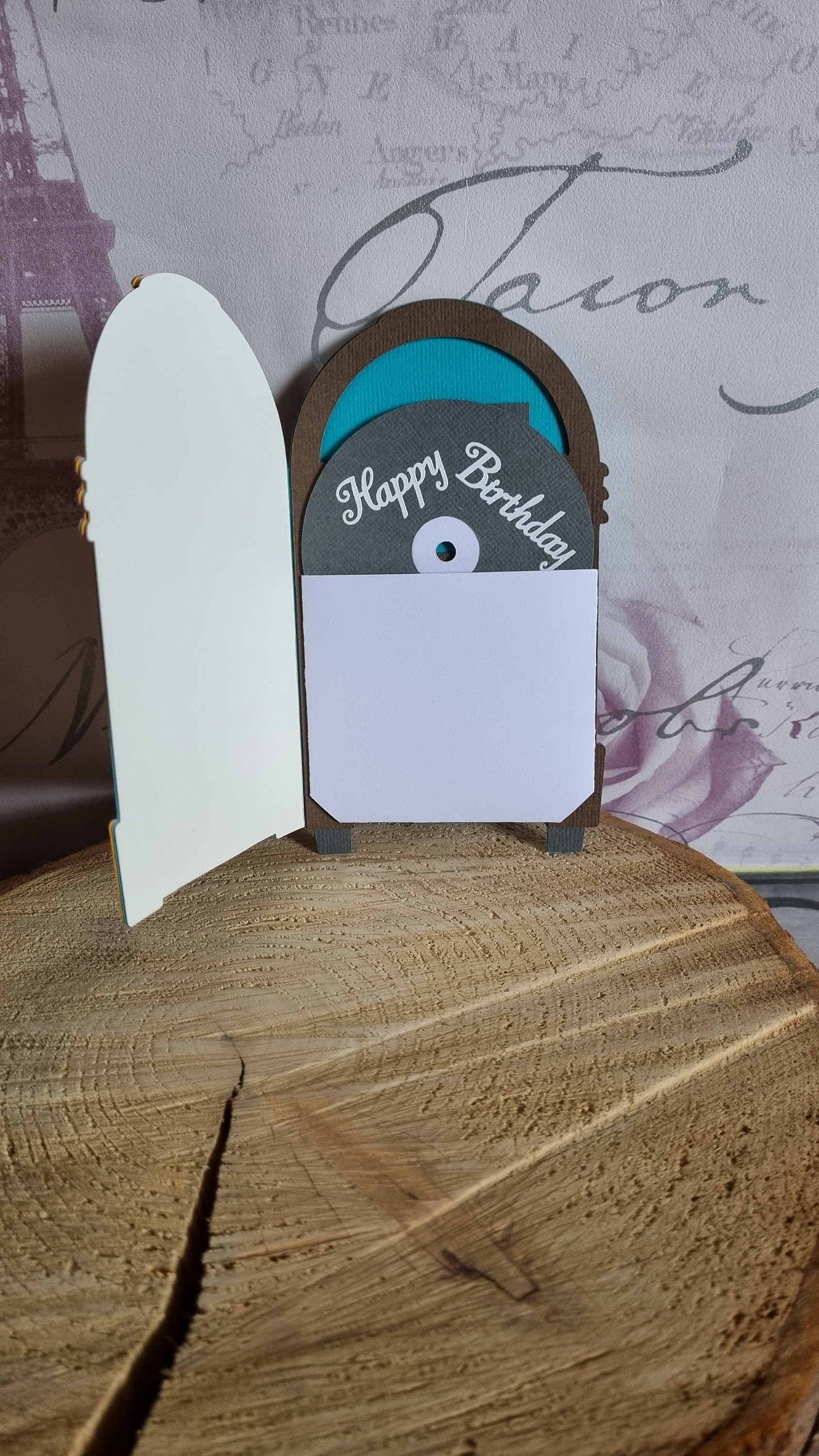 Jukebox Birthday Card / Music Birthday Card / Handmade / Happy Birthday ...