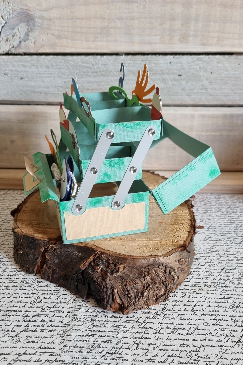 Fishing Tackle Box Father's Day Card / Fishing Tackle Box / Father's ...