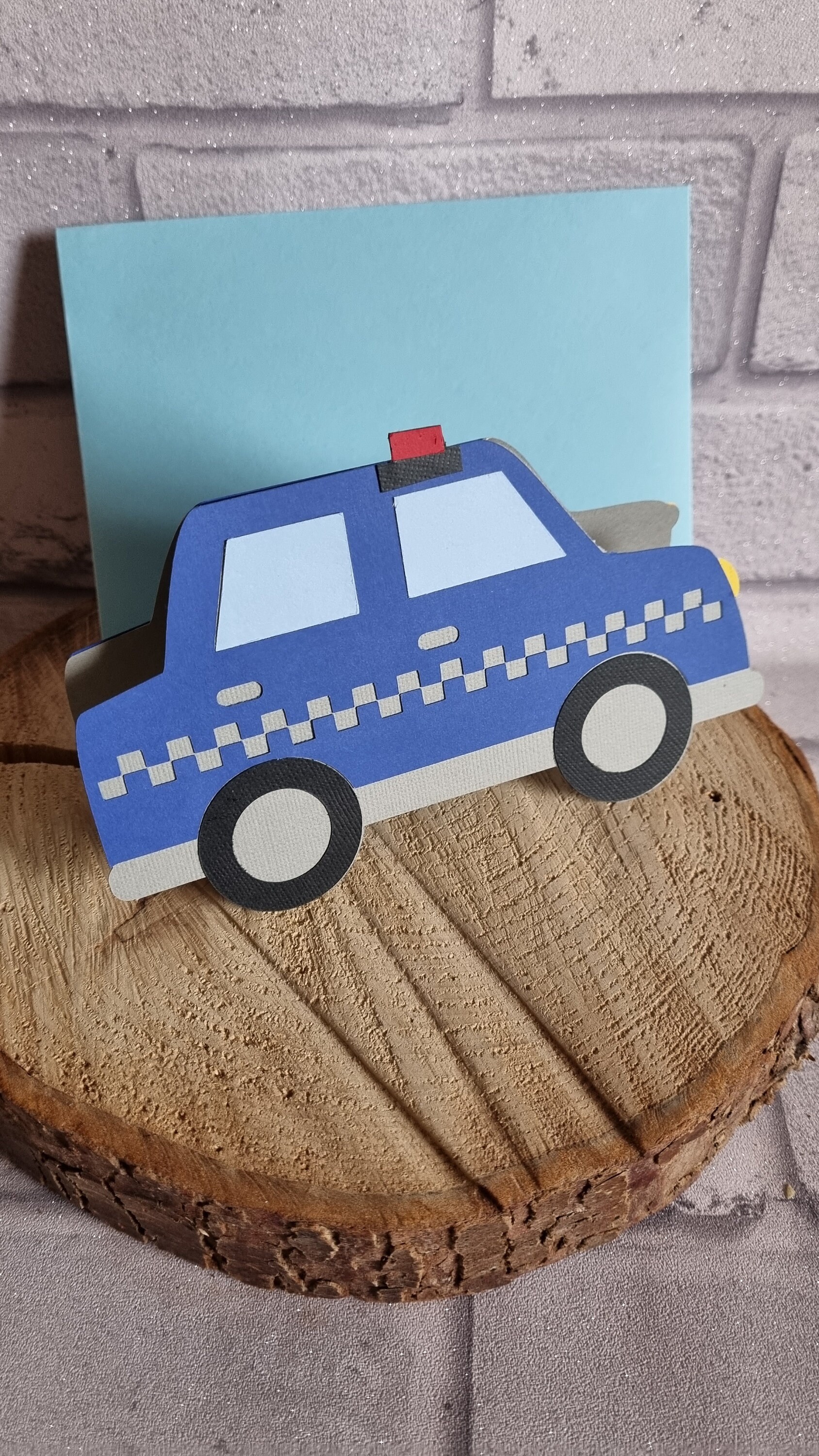 Police Car Birthday Card / Happy Birthday POLICE CAR Card / - Etsy