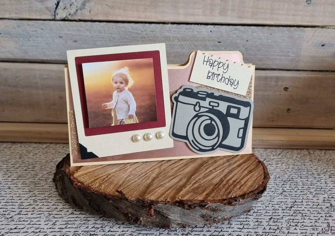 Happy Birthday Photo Card / Camera Birthday Card / Happy Birthday Card ...