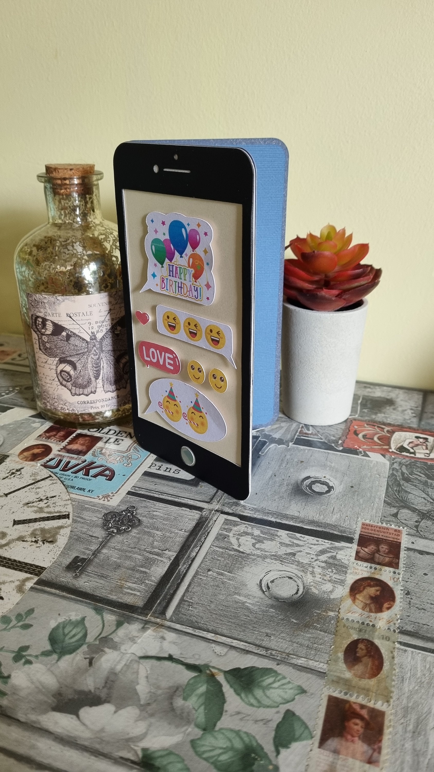 Smart Phone Birthday Card / Smart Phone / Smart Phone Birthday - Etsy