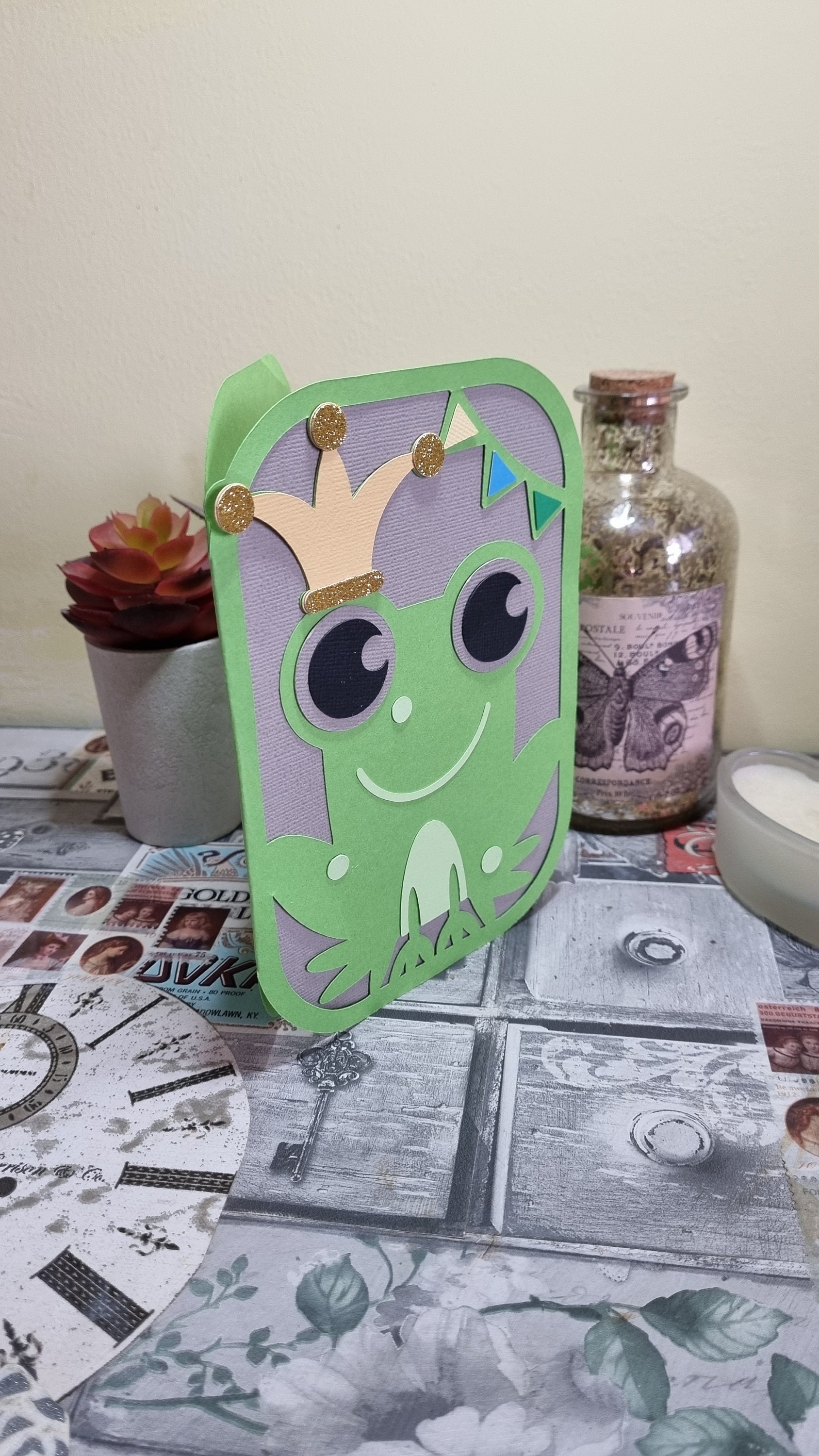 Frog Birthday Card / Birthday Card / Frog Card / Handmade - Etsy