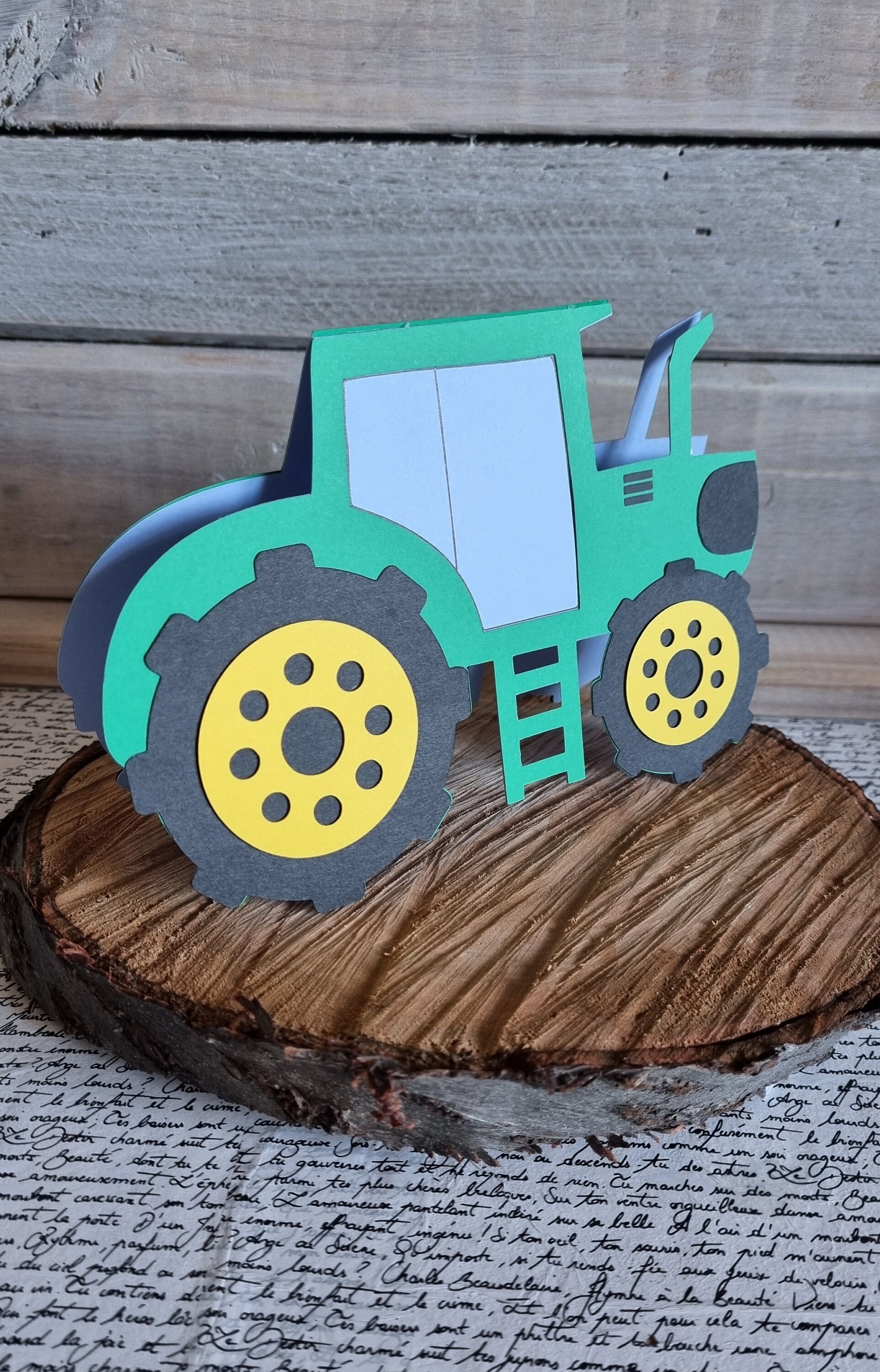 Tractor Birthday Card / Happy Birthday TRACTOR Card / Handmade ...