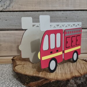 Fire Engine Birthday Card / Happy Birthday FIRE ENGINE Card / Handmade ...