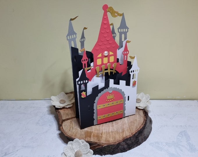 Castle Pop up Box Card - Etsy