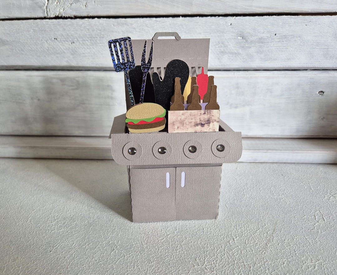 BBQ Grill Birthday Card / BBQ Grill / Birthday Card / Handmade Card ...