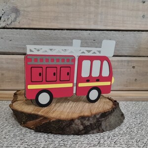 Fire Engine Birthday Card / Happy Birthday FIRE ENGINE Card / Handmade ...