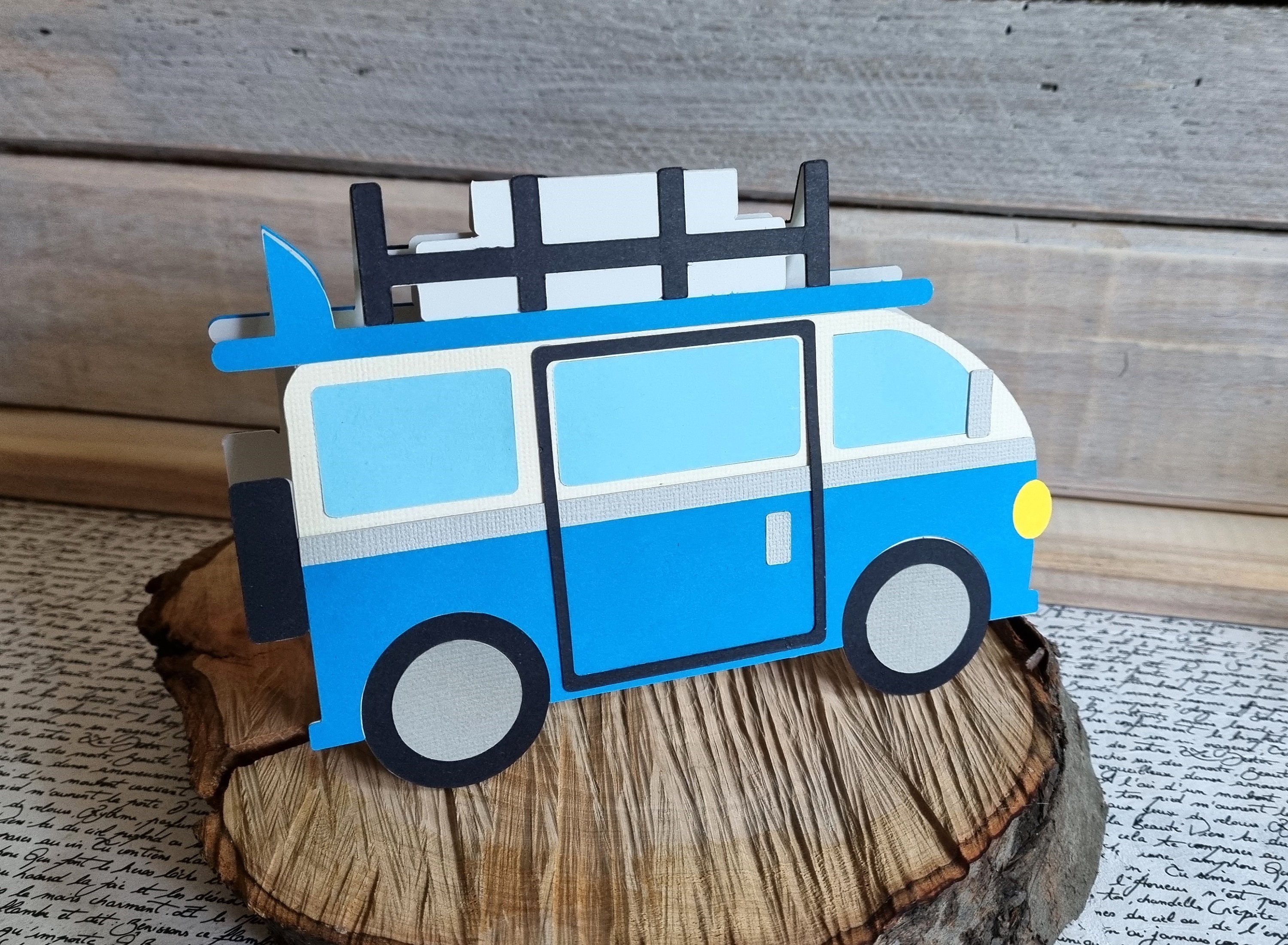 Campervan Birthday Card / Happy Birthday CAMPERVAN Card / Handmade ...