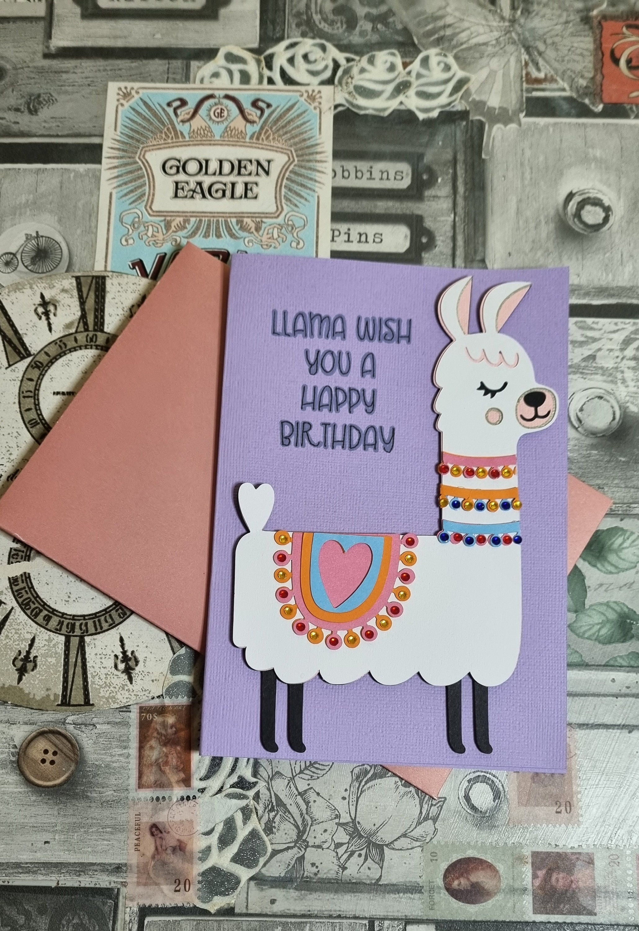 Llama Birthday Card / Llama / Llama Birthday / Handmade - Etsy