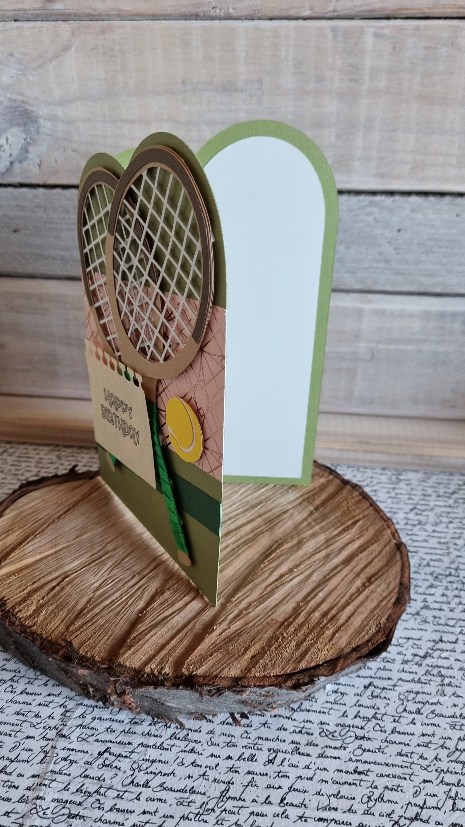 Tennis Birthday Card / Birthday Card / Handmade / Tennis Lover Birthday ...