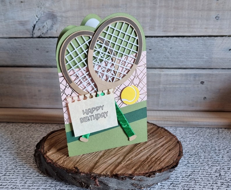 Tennis Birthday Card / Birthday Card / Handmade / Tennis Lover Birthday ...