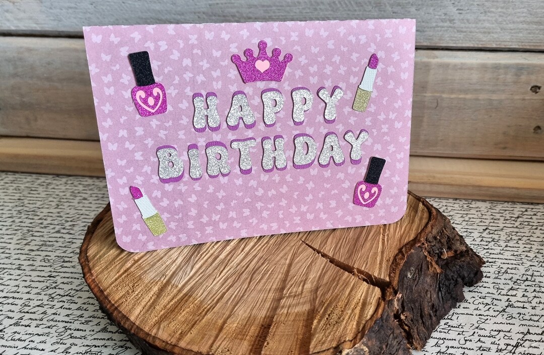 Make up Birthday Card / Make up Palette / Make up Birthday / Handmade ...