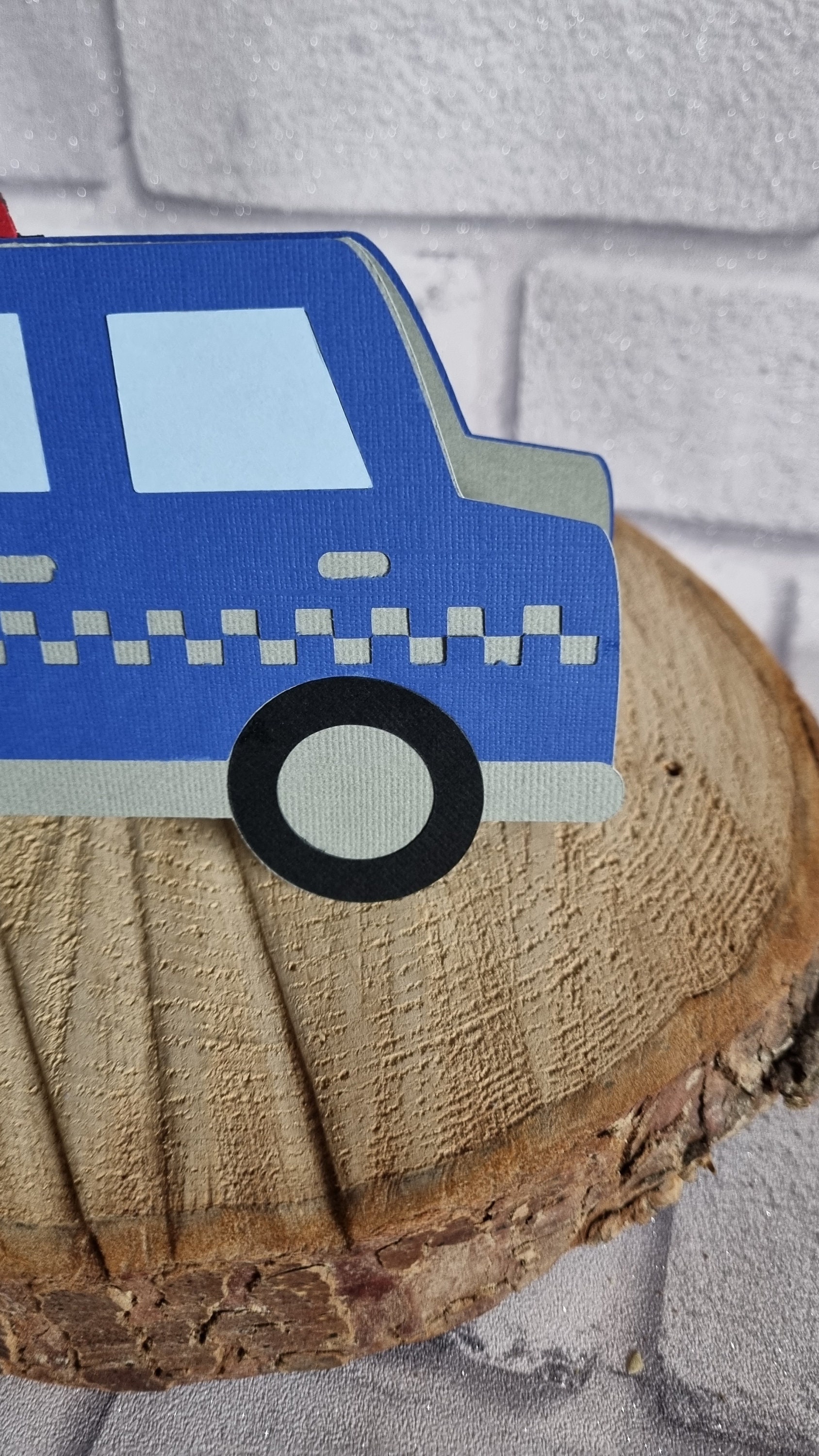 Police Car Birthday Card / Happy Birthday POLICE CAR Card / Handmade ...
