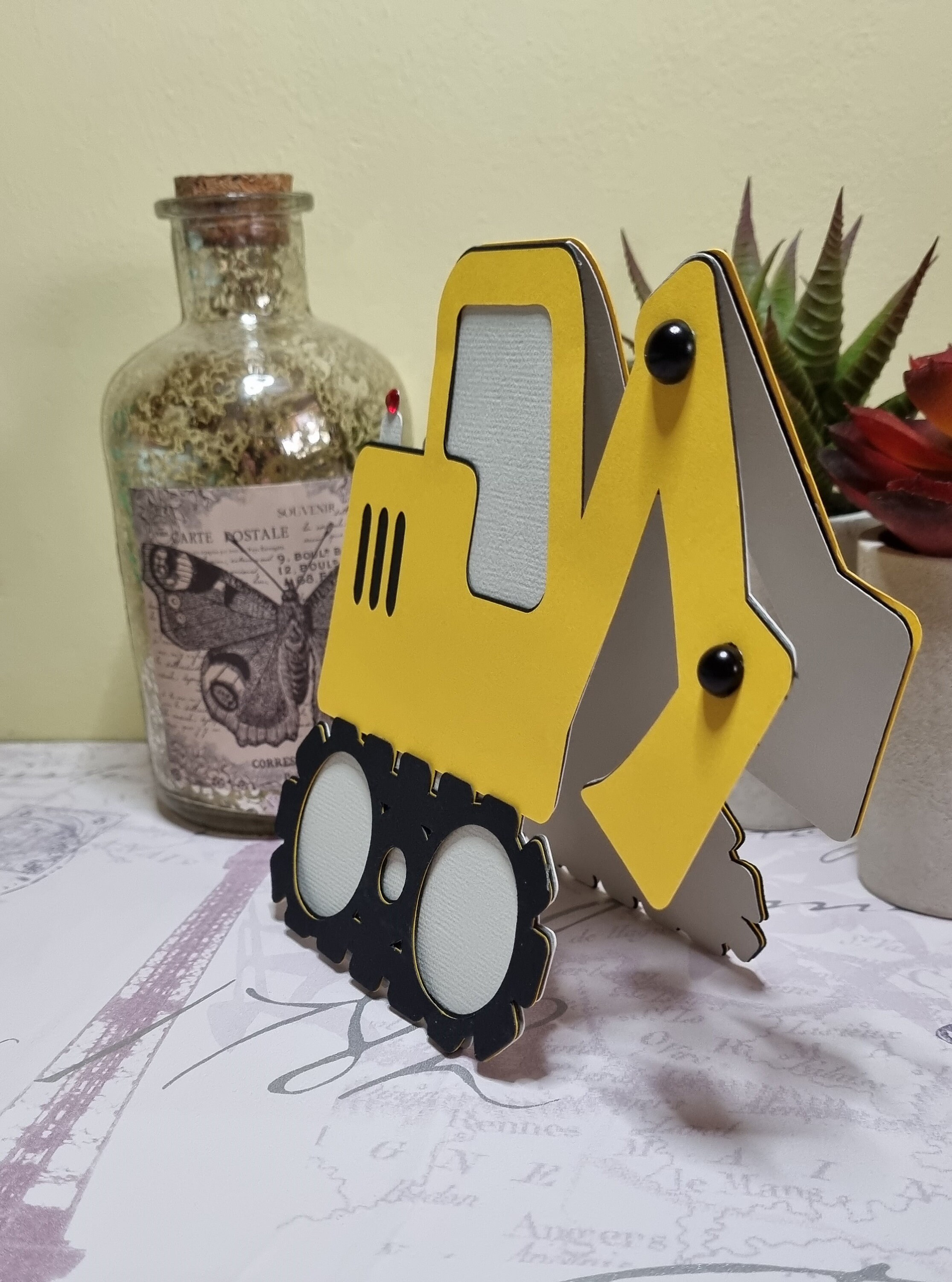 Digger Birthday Card / Happy Birthday DIGGER Card / Handmade / DIGGER ...