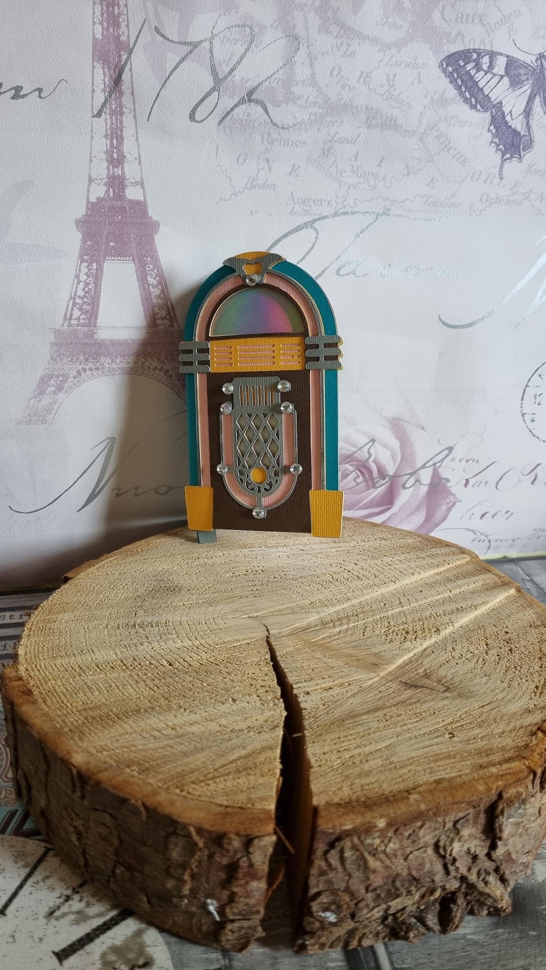 Jukebox Birthday Card / Music Birthday Card / Handmade / Happy Birthday ...