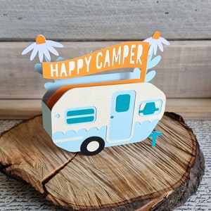 Caravan Birthday Card / Happy Camper / Caravan Card / Handmade - Etsy