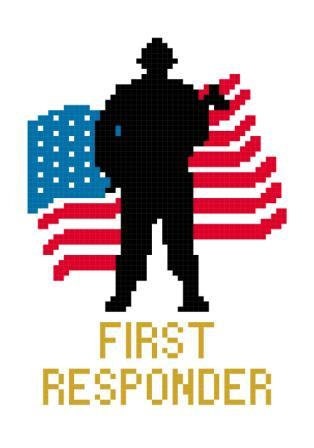 First Responder Card FINISHED & Hand Stitched - Etsy