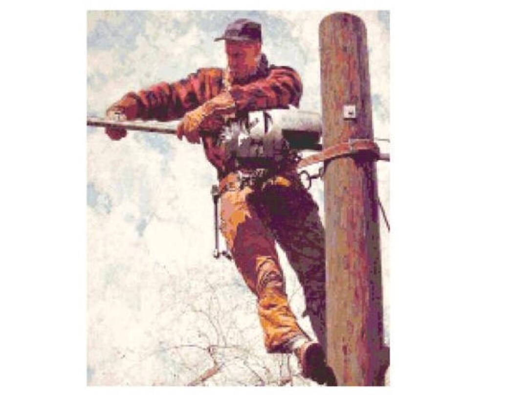 Lineman Cross Stitch Chart - Etsy