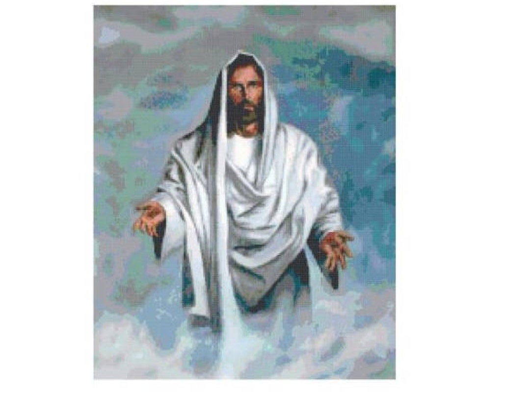 Jesus Christ Cross Stitch Chart - Etsy
