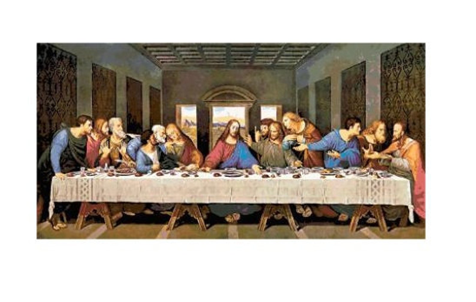 The Last Supper Cross Stitch Chart - Etsy