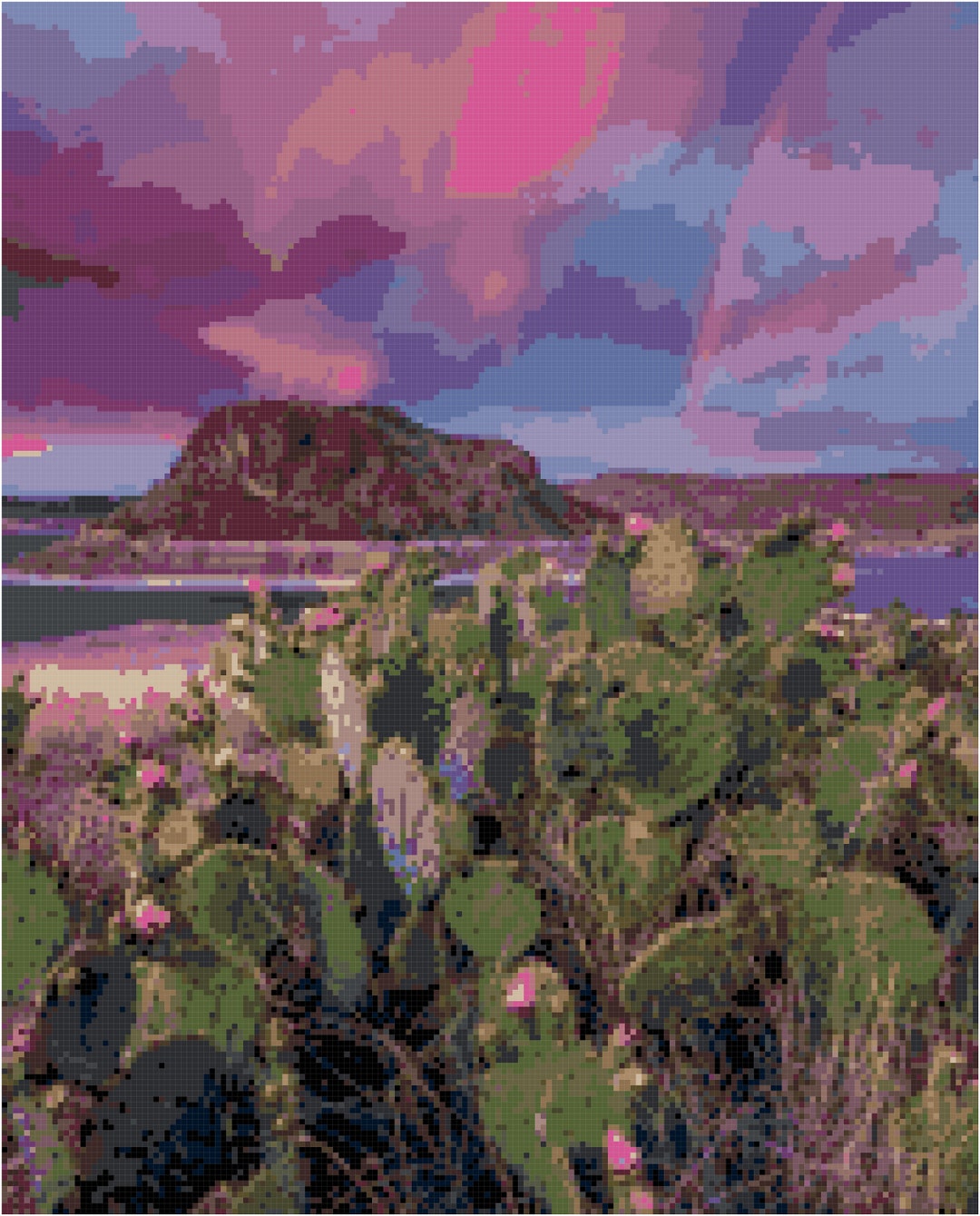 Elephant Butte Cross Stitch Chart - Etsy