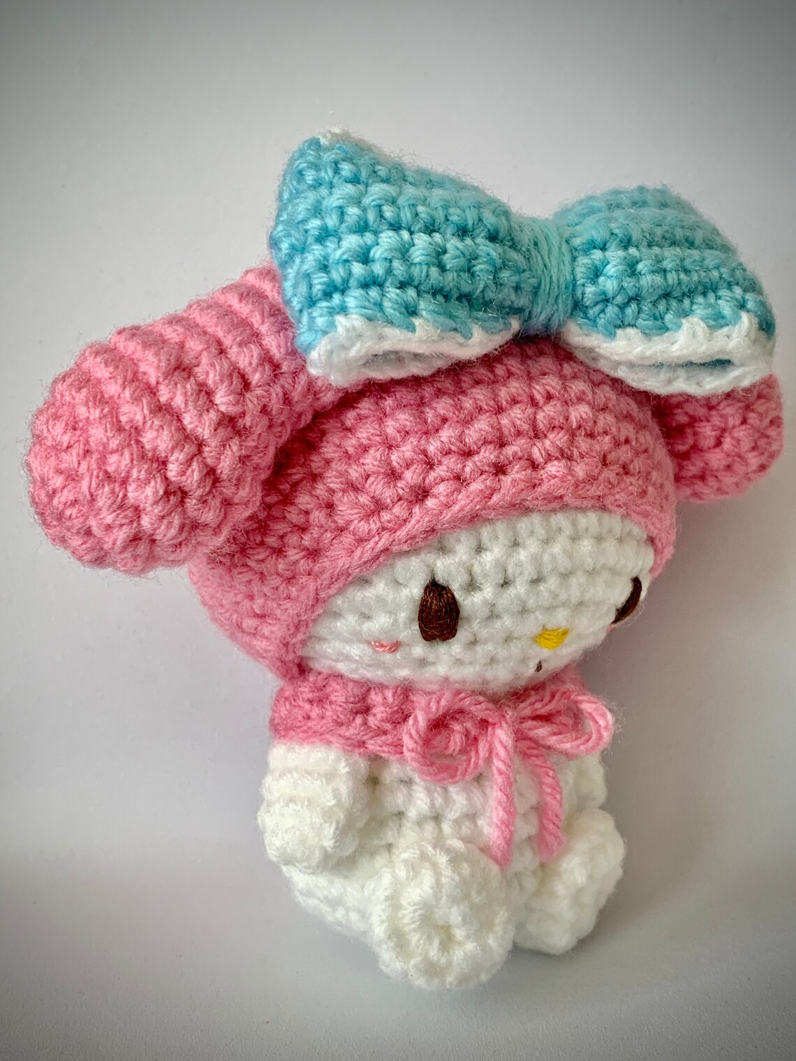 Handmade Pink Rabbit Crochet Doll My Melody Amigurumi Doll | Etsy