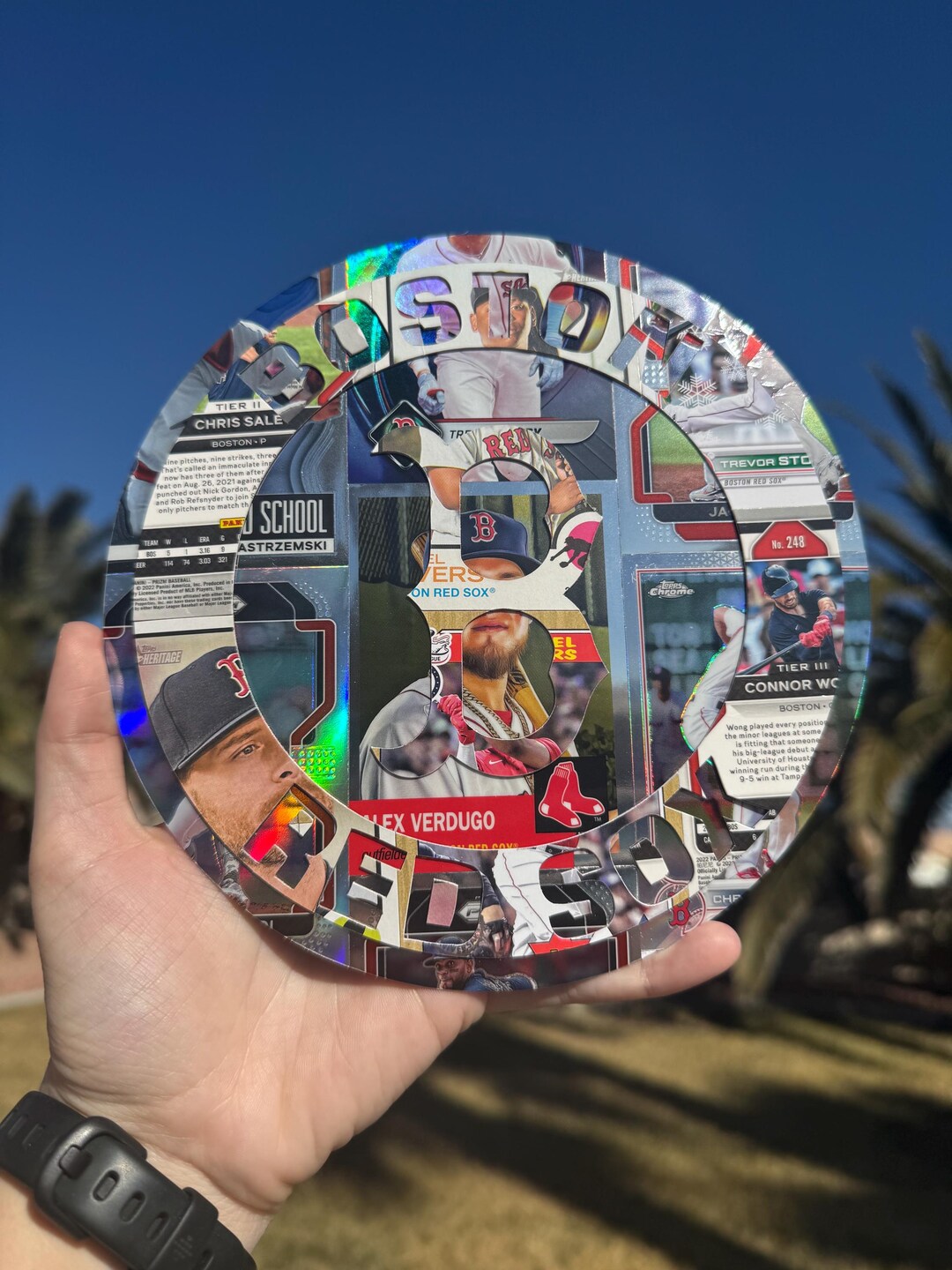 MLB Baseball Sports Trading Card Art - Boston Red Sox - Etsy