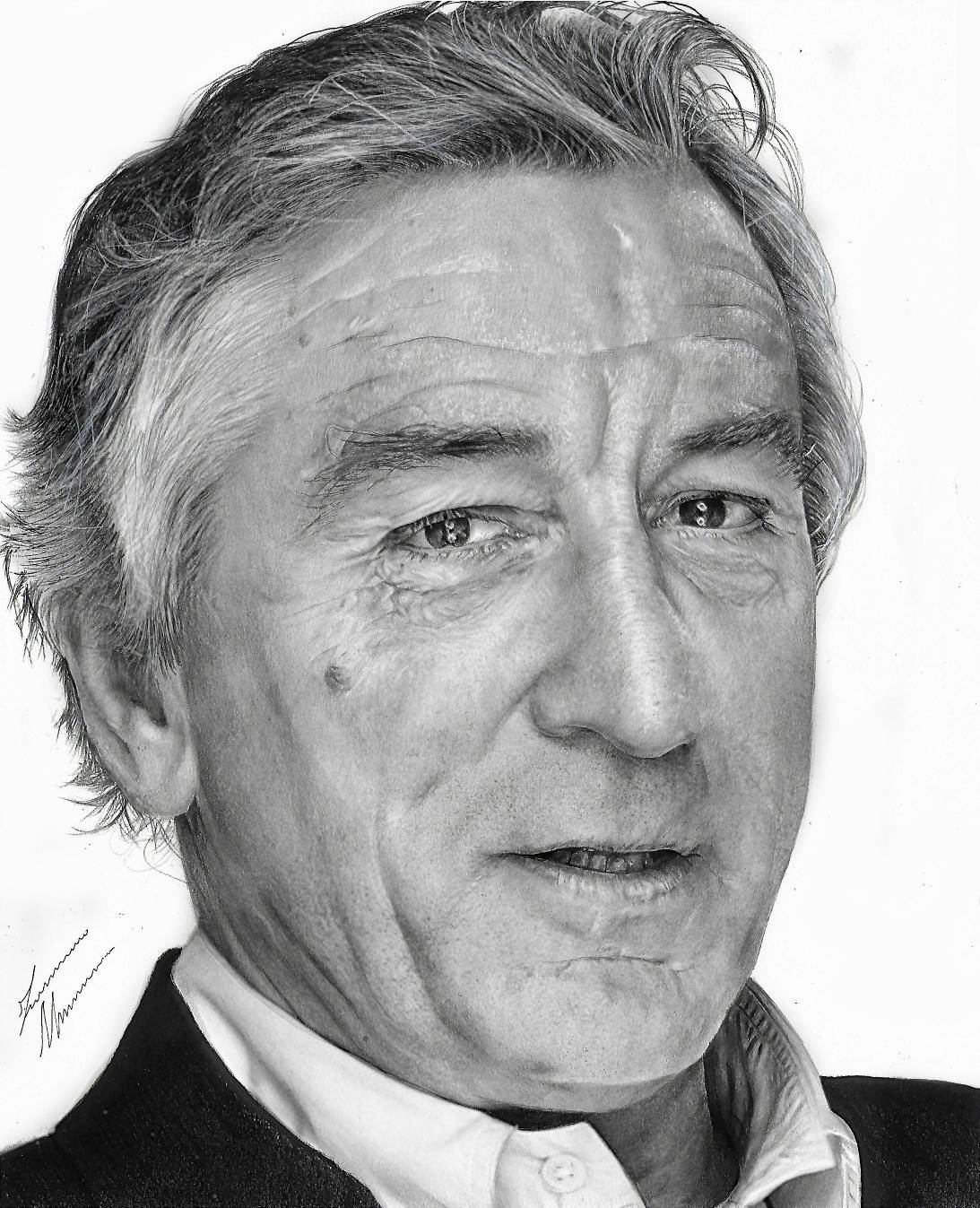 Robert De Niro's Pencil Portrait) (hyperrealistic Drawing) - Etsy