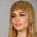 Cleopatra Wig is a Festival Headdress, Goddess Crown. Gold Rave Head ...