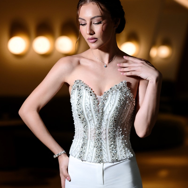 Rhinestone Corset Costume - Etsy