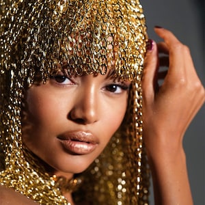 Cleopatra Wig is a Festival Headdress, Goddess Crown. Gold Rave Head ...