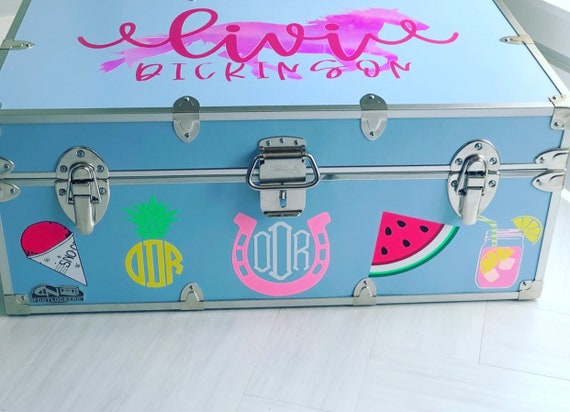 Camp Trunk Vinyl Decal Decor Camp Trunk Sticker - Etsy