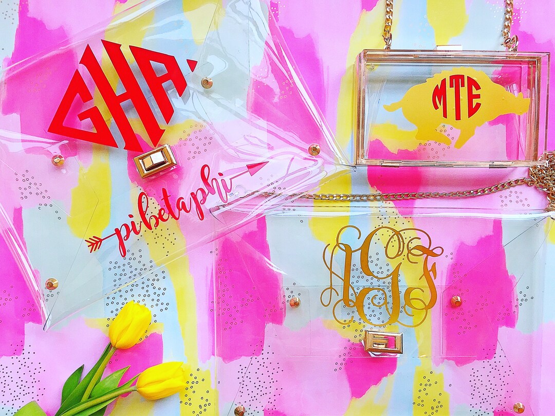 Stadium Bag - Monogrammed Clutches - Etsy