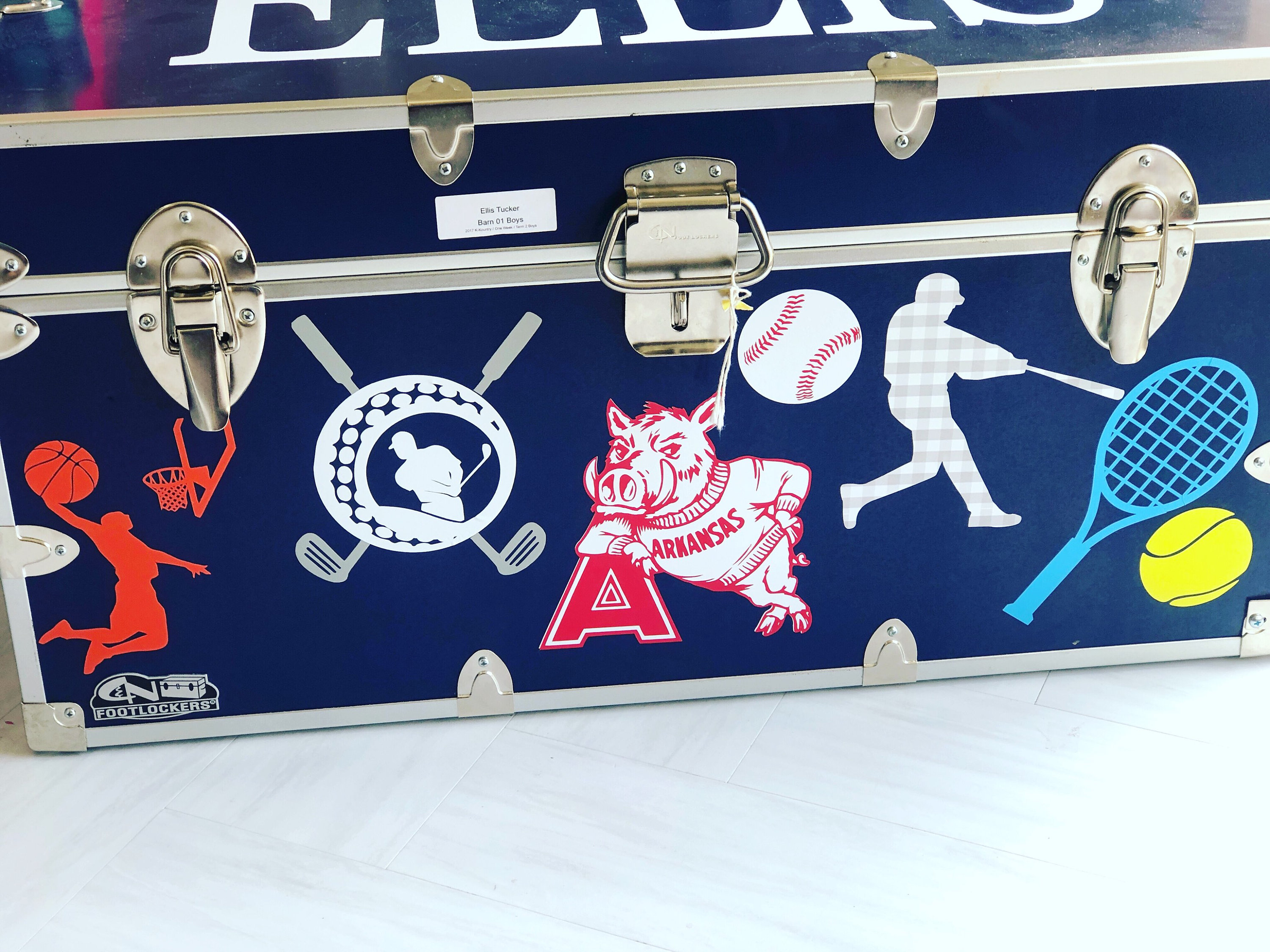 Camp Trunk Vinyl Decal Decor Camp Trunk Sticker - Etsy