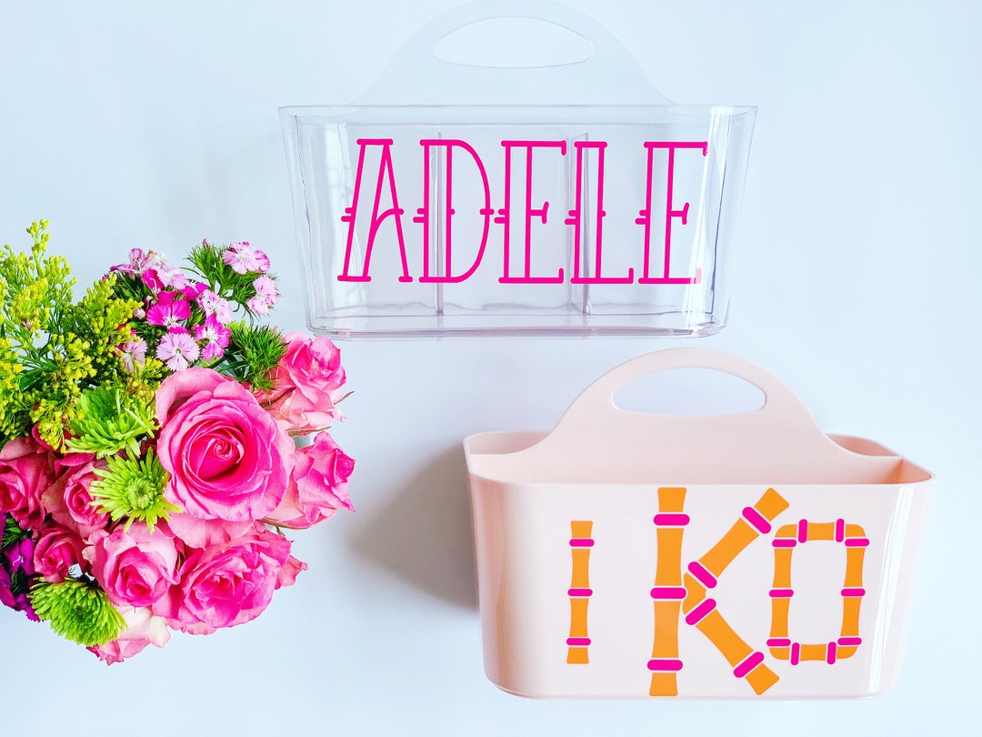 Monogrammed Shower Caddy - Graduation Gift - Summer Camp - Camp Gear ...