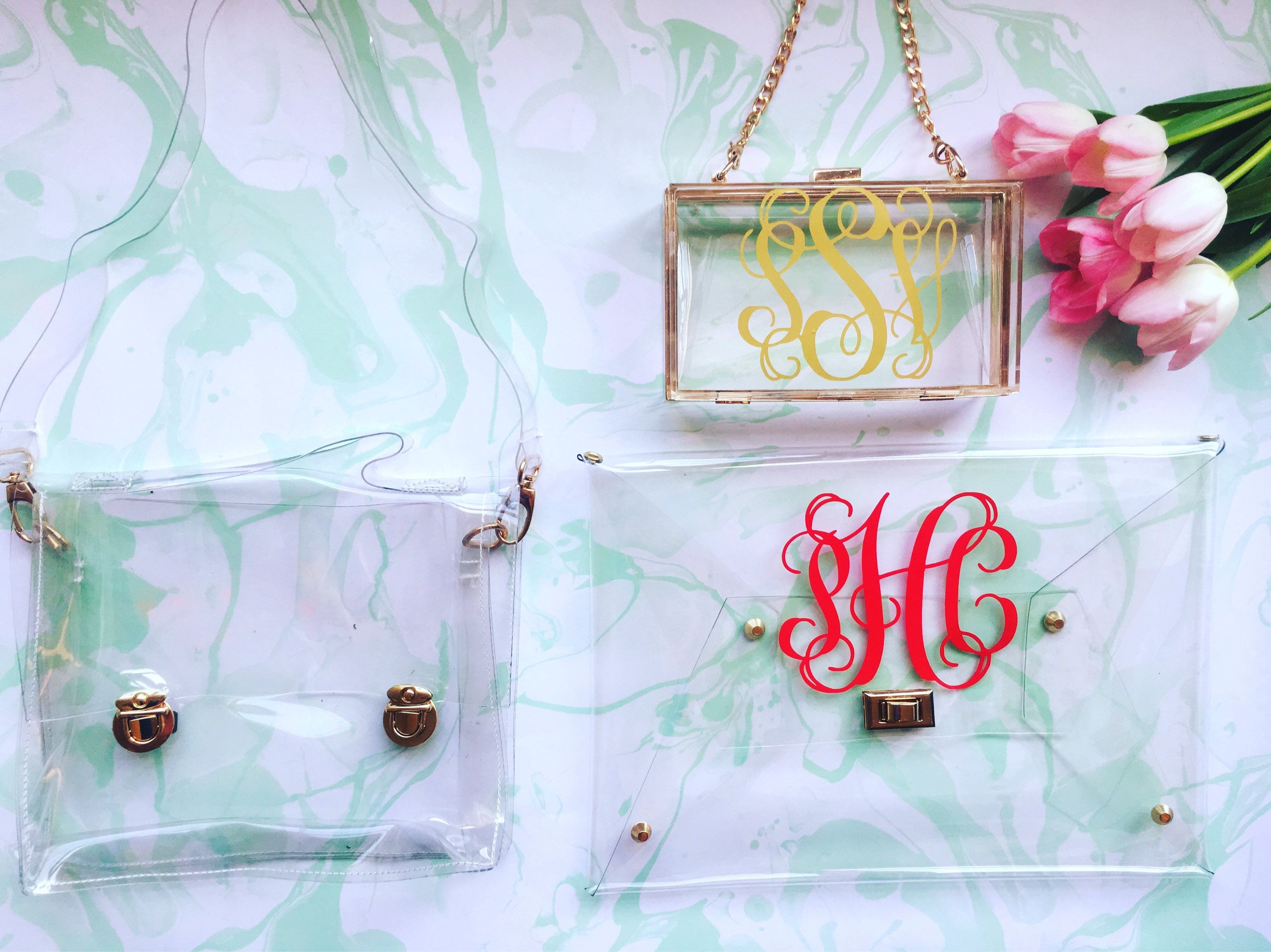 Stadium Bag - Monogrammed Clutches - Etsy
