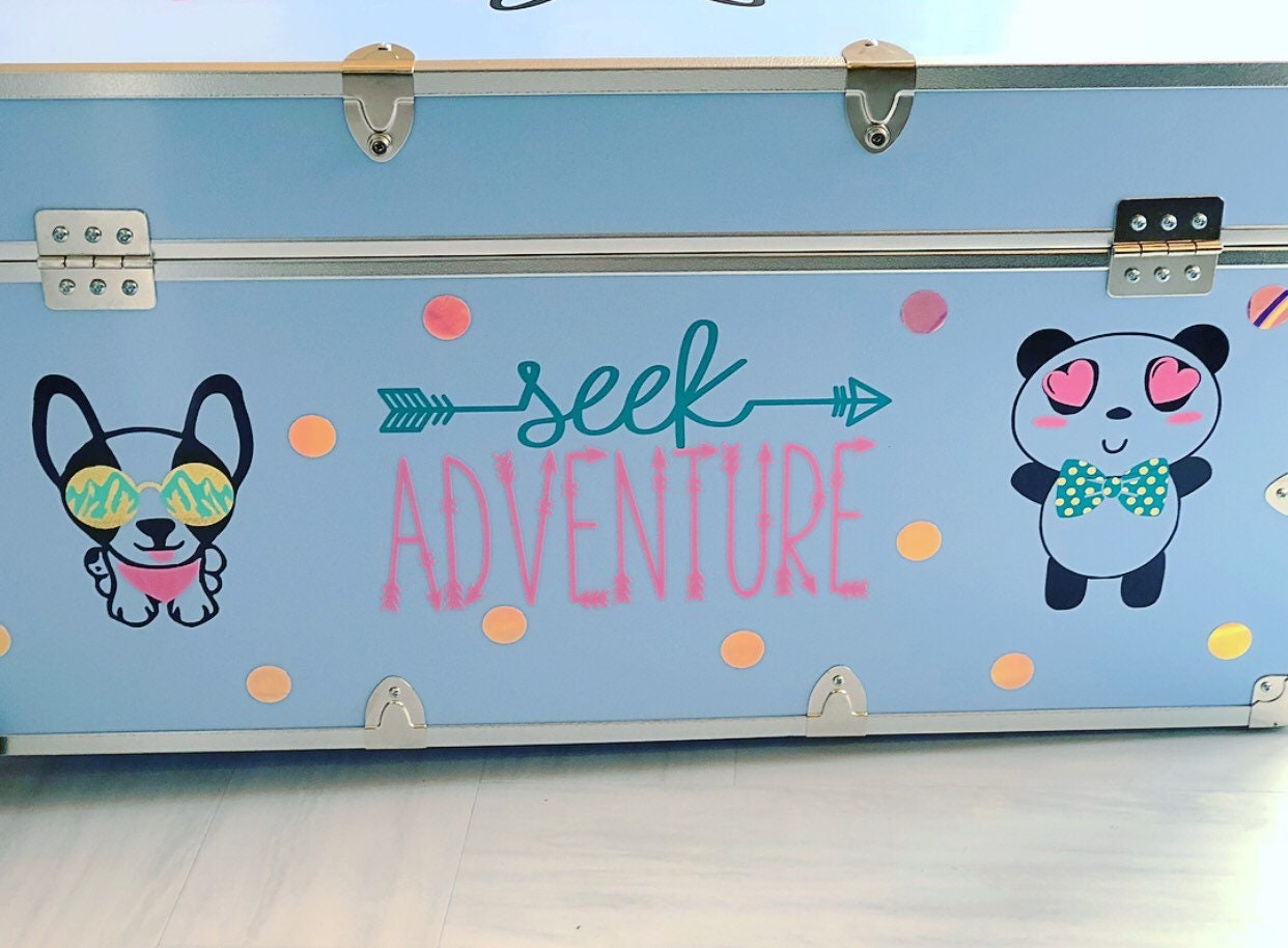 Camp Trunk Vinyl Decal Decor Camp Trunk Sticker - Etsy