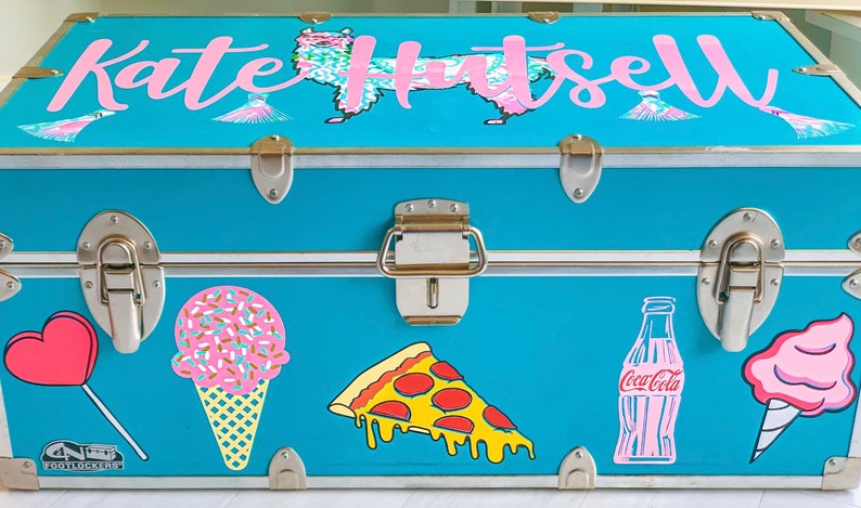 Camp Trunk Vinyl Decal Decor - Camp Trunk Sticker - Personalized Camp ...