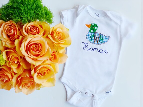 Mallard Duck Onesie or Shirt Embroidered Duck Hunting Onesie - Etsy