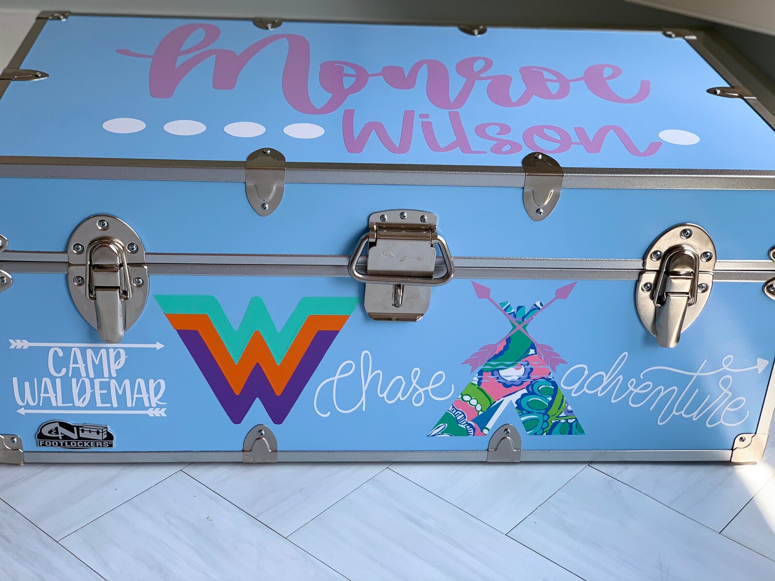 Camp Trunk Vinyl Decal Decor Camp Trunk Sticker - Etsy